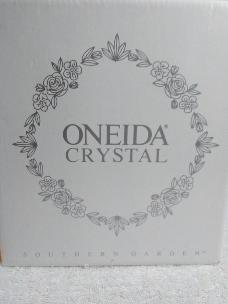Set of 4 Oneida SOUTHERN Garden Crystal Water Goblets – 7 3/8” Tall - Etsy