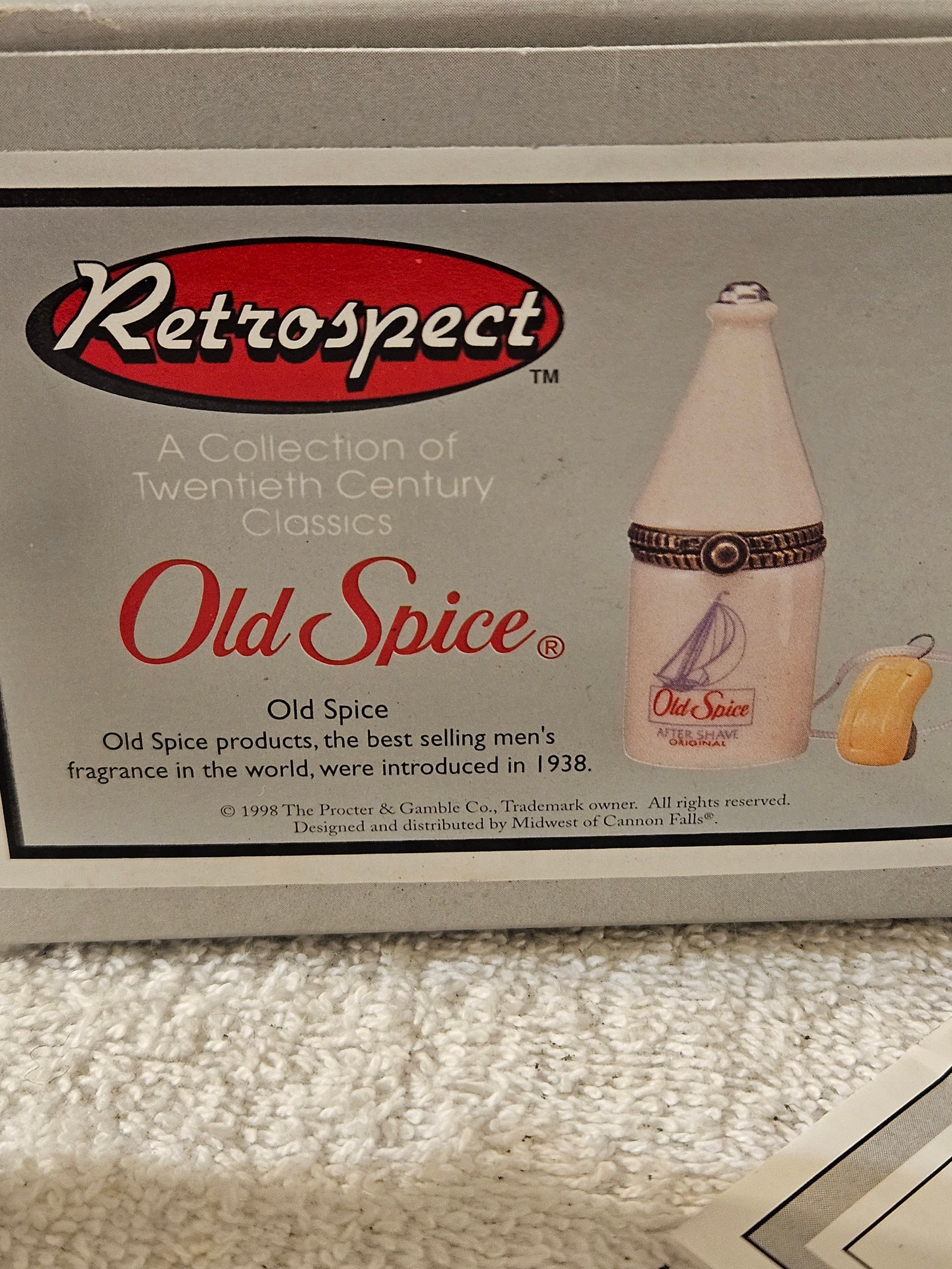 Porcelain Hinged Box Trinket Old Spice Midwest Cannon Falls PHB + Soap ...