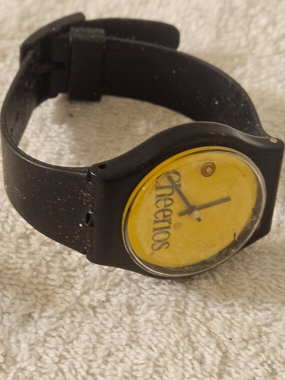 Cheerios cereal swatch-style watch battery vintage gr… - Gem