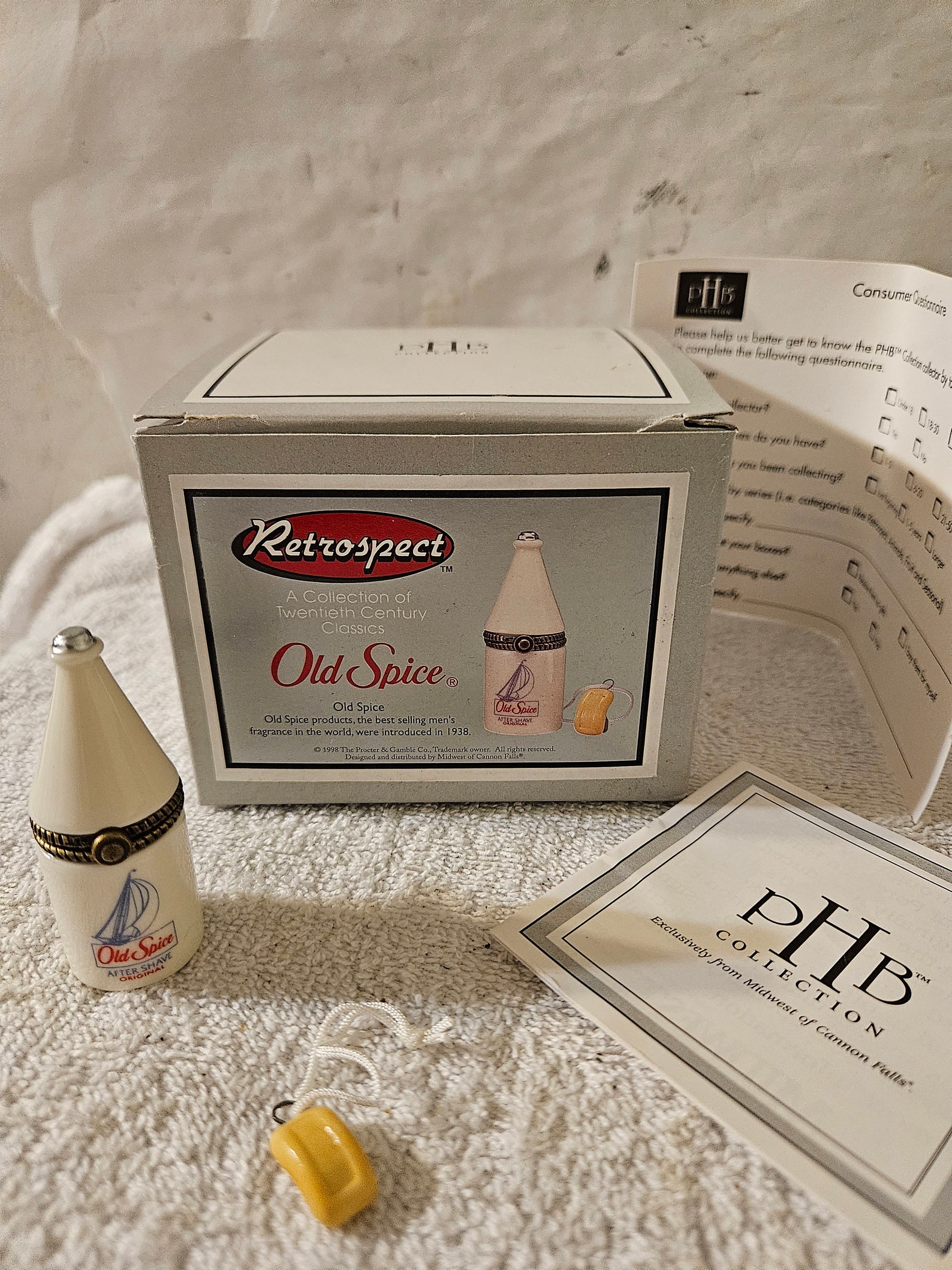 Porcelain Hinged Box Trinket Old Spice Midwest Cannon Falls PHB + Soap ...