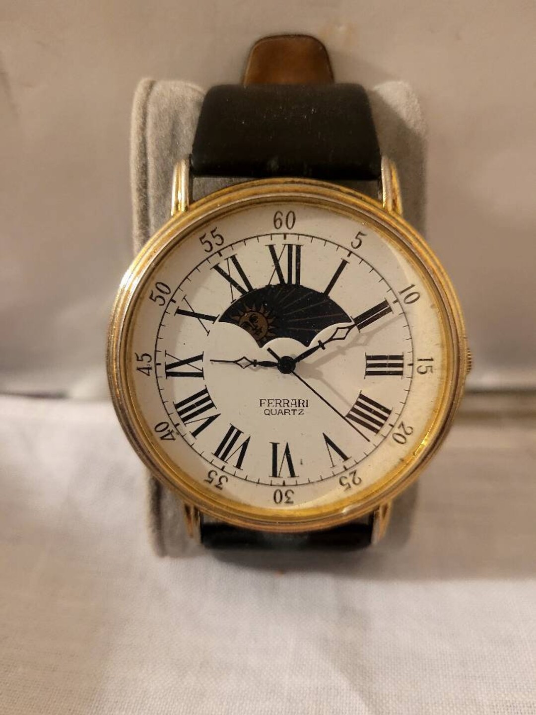 Vintage Ferrari Quartz Large Face Moon Phase Moonphase Watch - Etsy