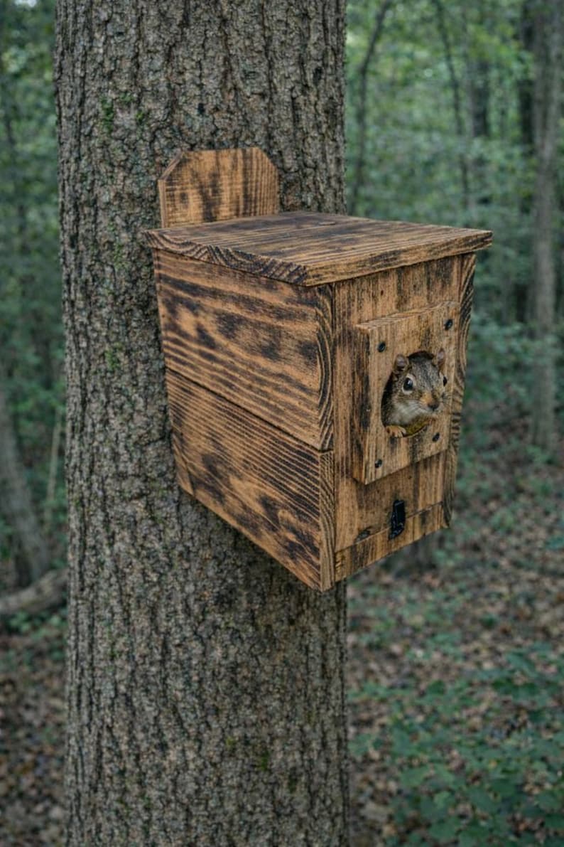 The Acorn Lodge is a Large Handmade Cedar Squirrel House – Outdoor ...