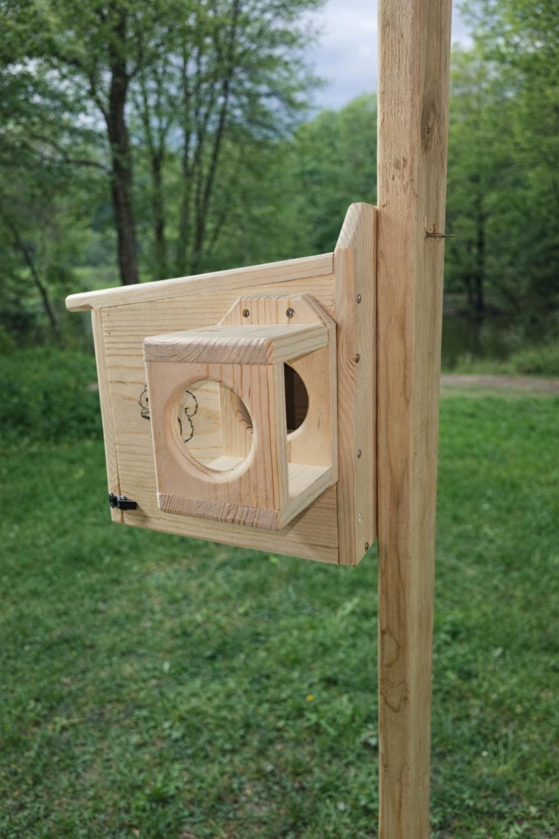 The Hideaway Box is an Extra Large Handmade White Pine Squirrel House ...