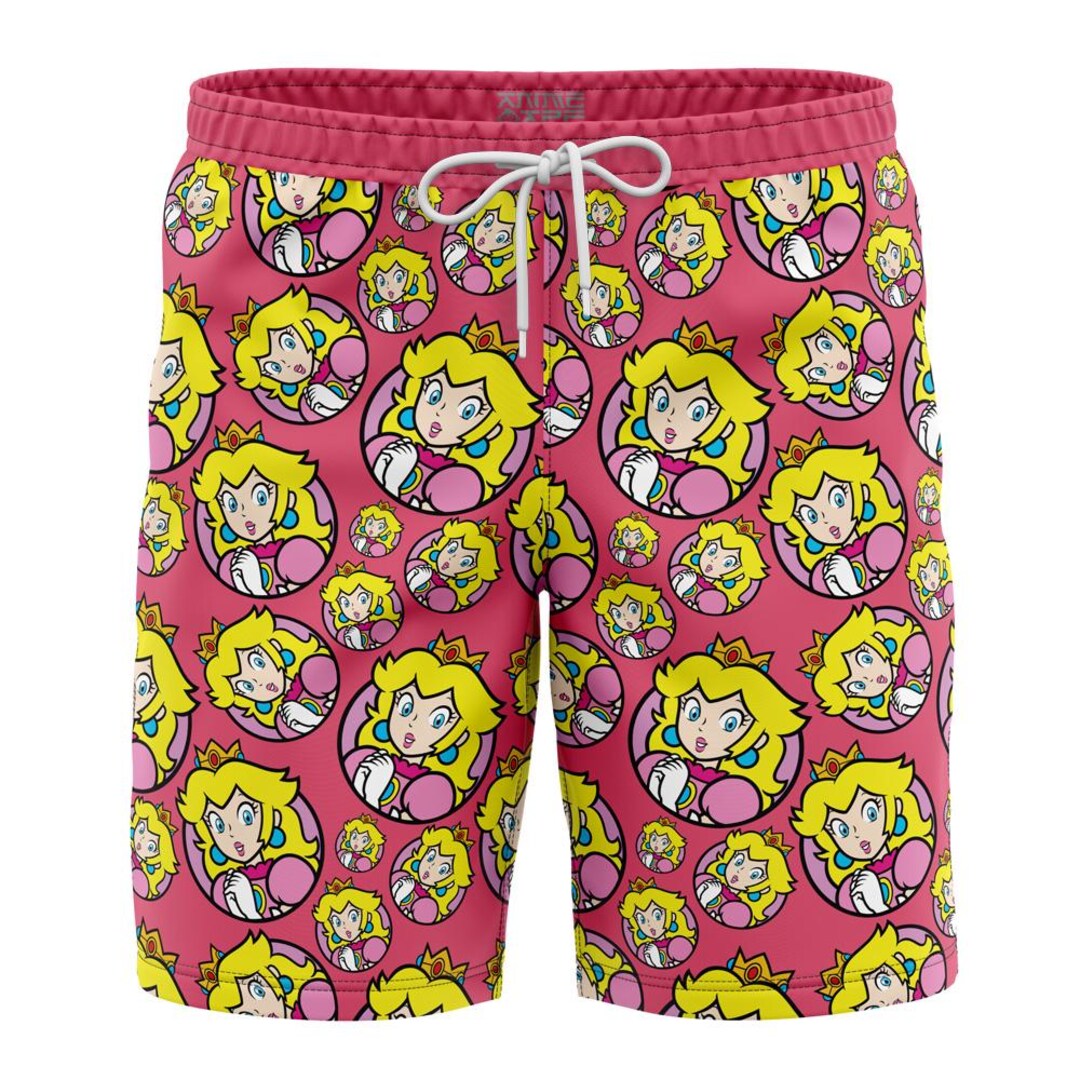 Princess Peach Board Shorts Swim Trunks - Etsy