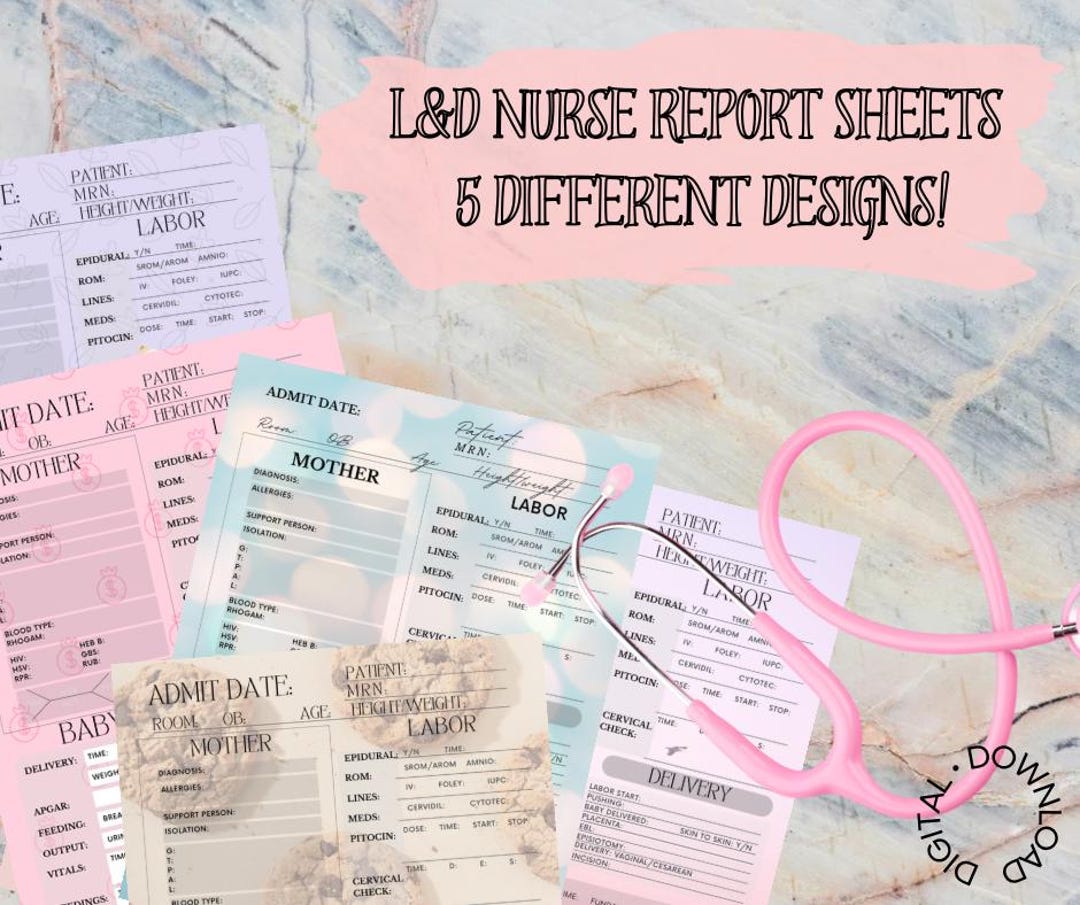 Labor and Delivery Report Sheet - Nursing Report Sheet - L&D Report ...