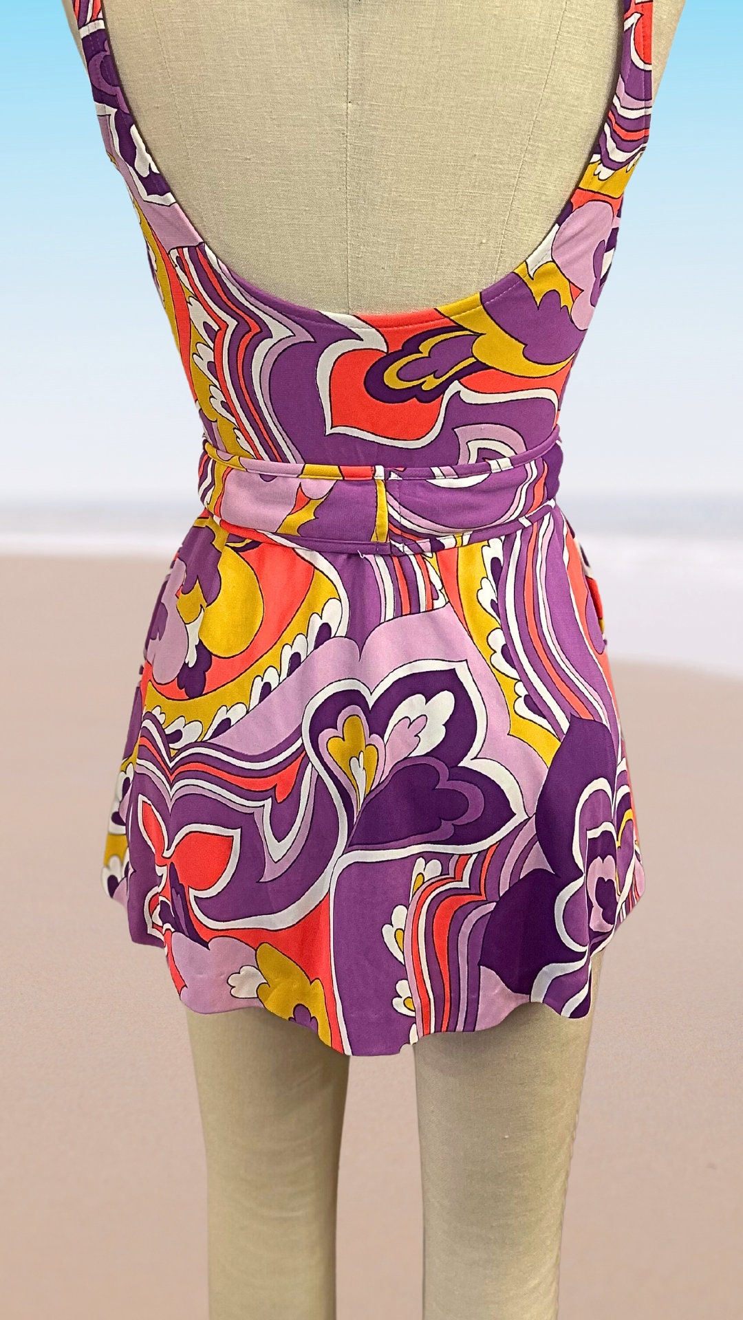 1960s Catalina Bathing Suit Set, Psychedelic Swim, Lounge Wear ...