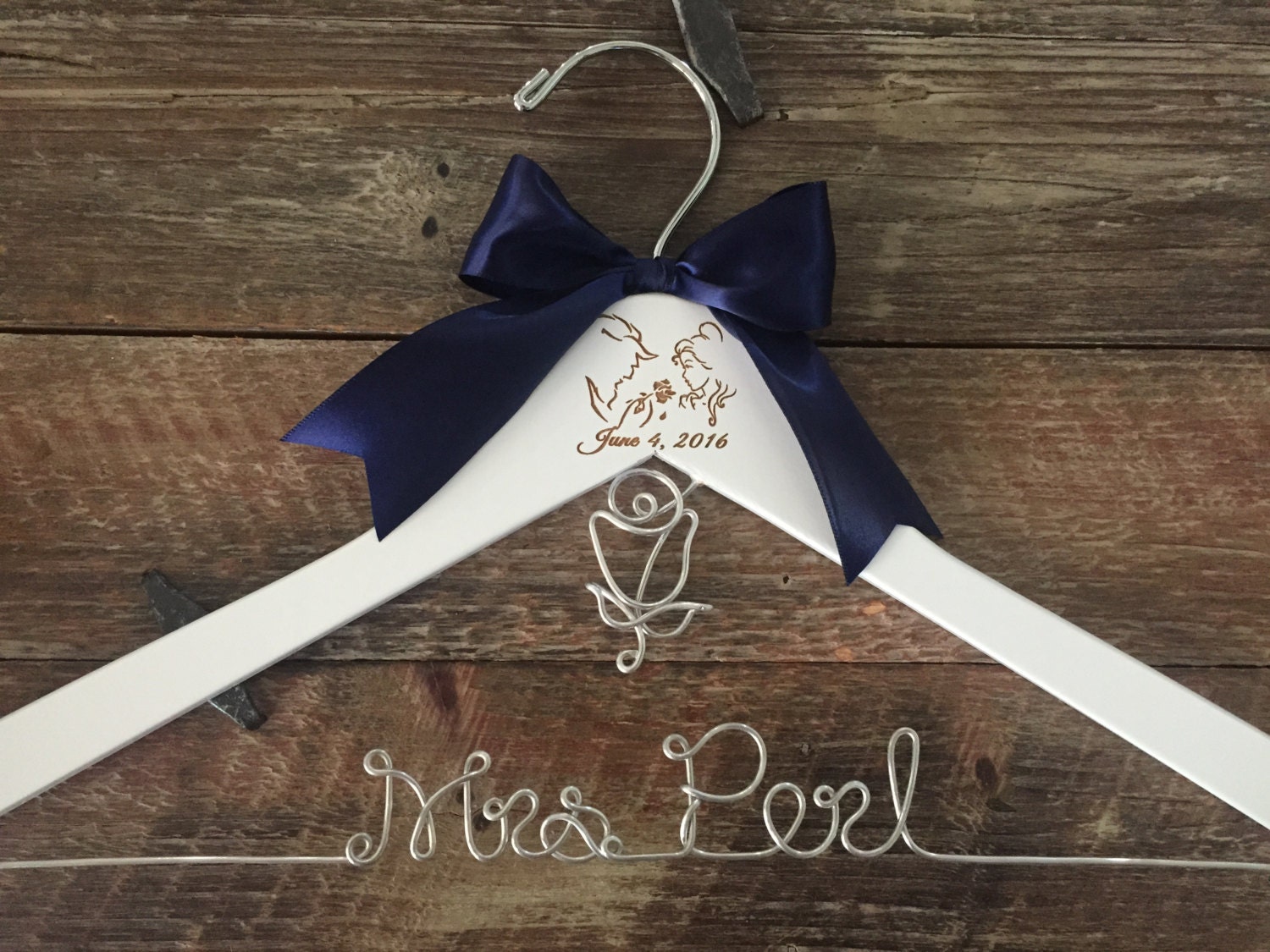 Wedding Hanger Princess Bride Hanger Personalized Hanger | Etsy