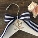 NAUTICAL Wedding Hanger / Beach Bridal Hanger / Bride's - Etsy