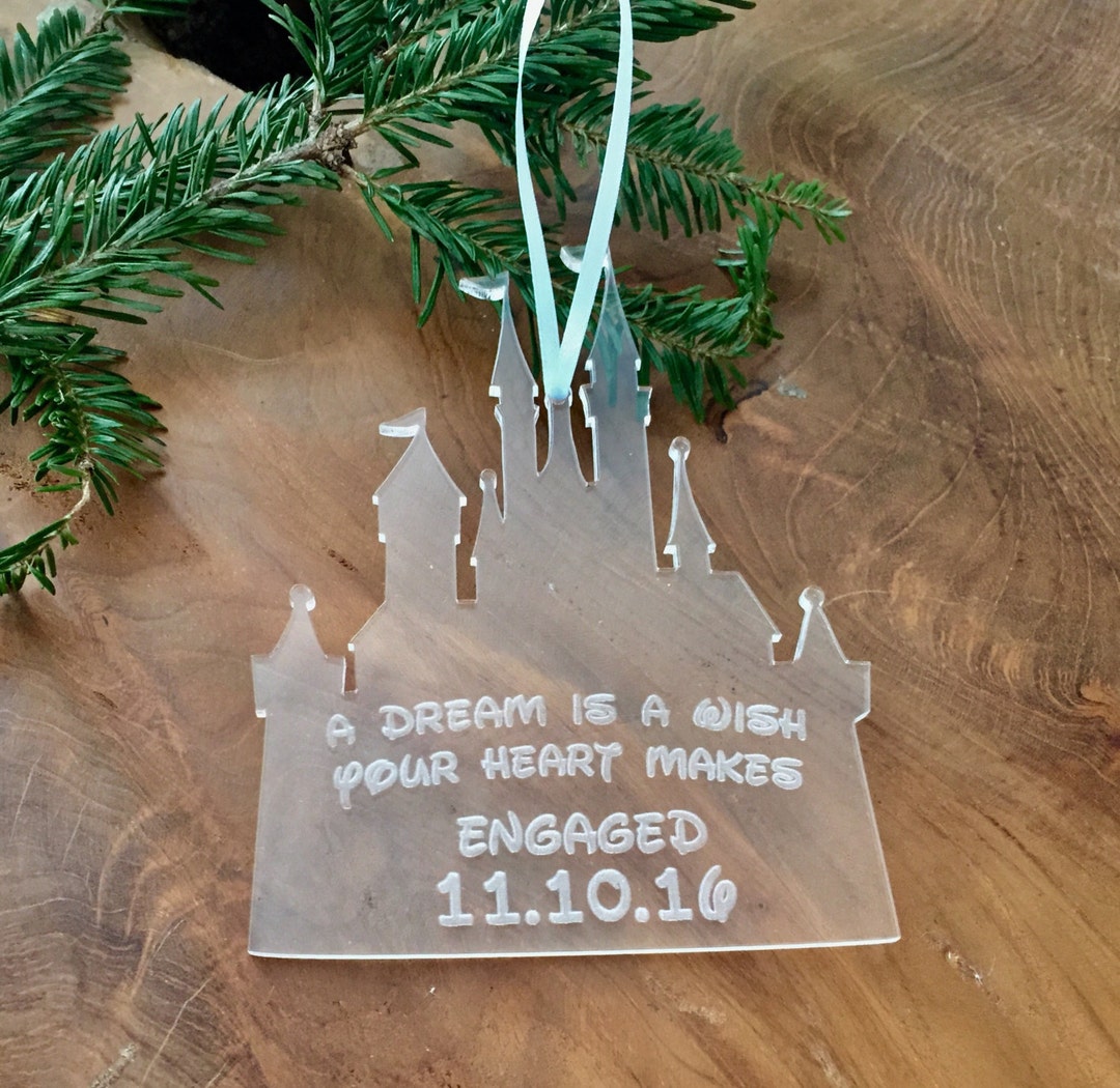 ORIGINAL CREATOR Princess Castle Ornament, Engagement Ornament, Disney ...