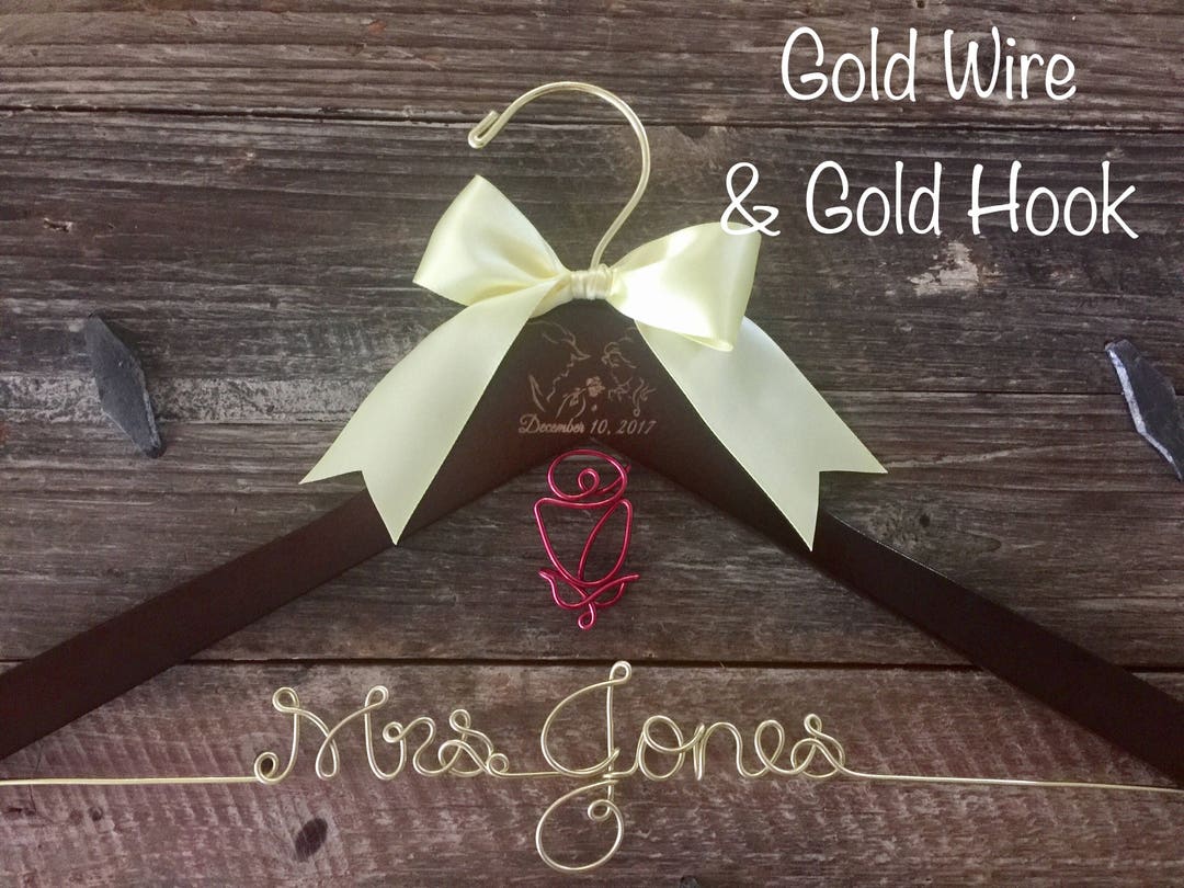Wedding Hanger, Princess Bride Hanger, Personalized Hanger, Bridal ...