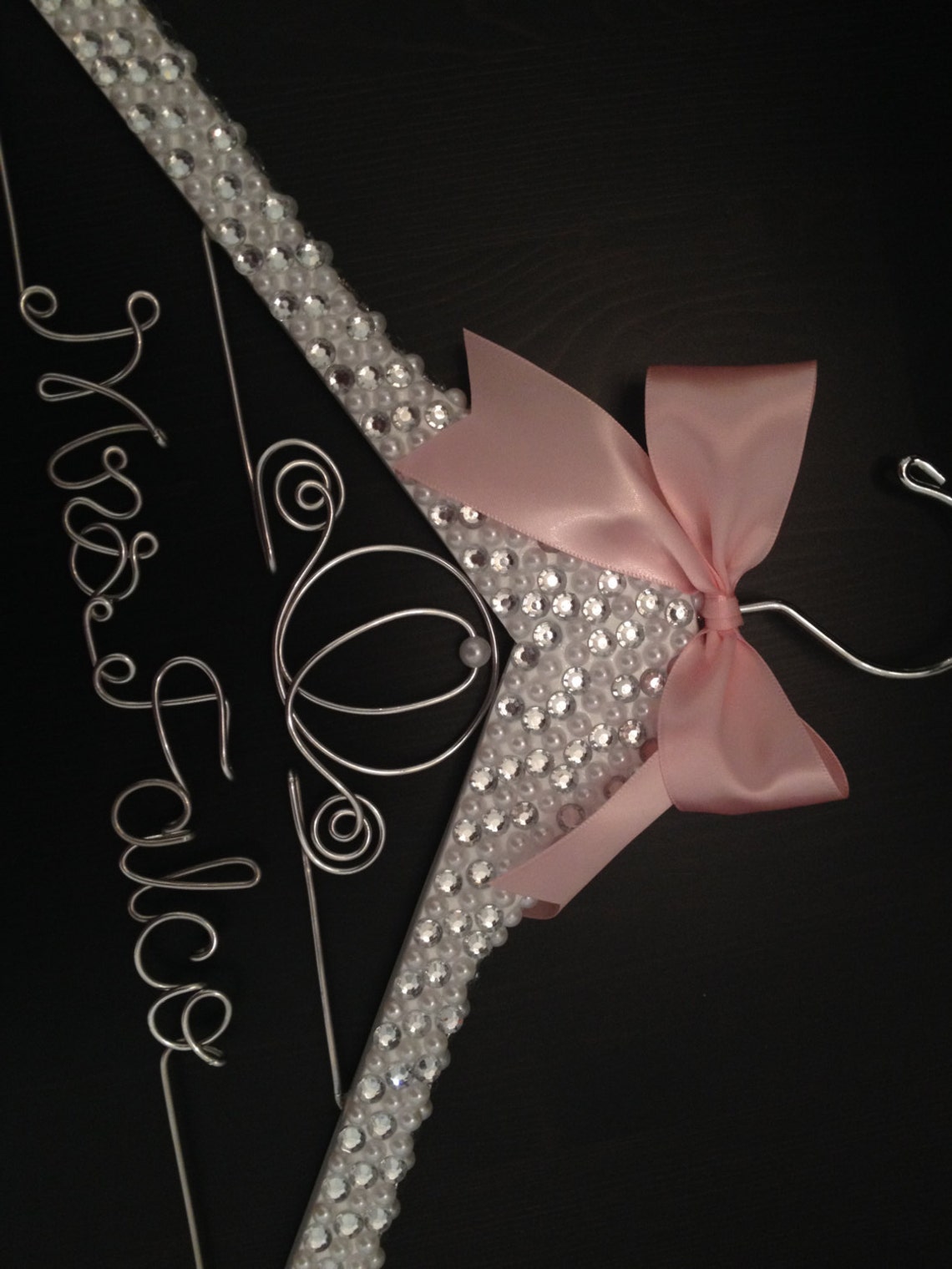 Cinderella BLING & PEARL Hanger / Disney Wedding Hanger / Bridal Hanger ...