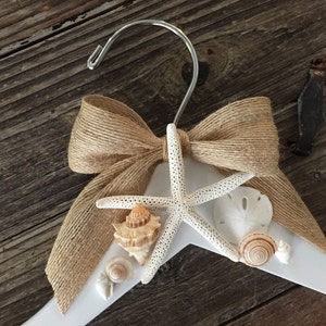 Beach Themed Bridal Hanger / Wedding Hanger / Bride Hanger / Beach ...