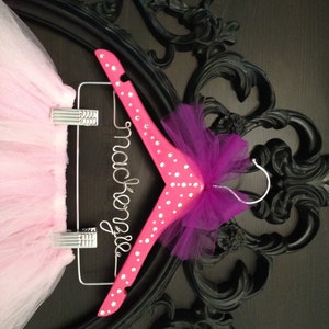 Tutu, Tutu Hanger, Childrens Hanger, Flower Girl Gift, Baby Hanger ...