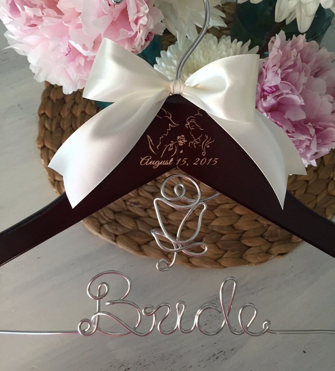 Wedding Hanger, Princess Bride Hanger, Personalized Hanger, Bridal ...