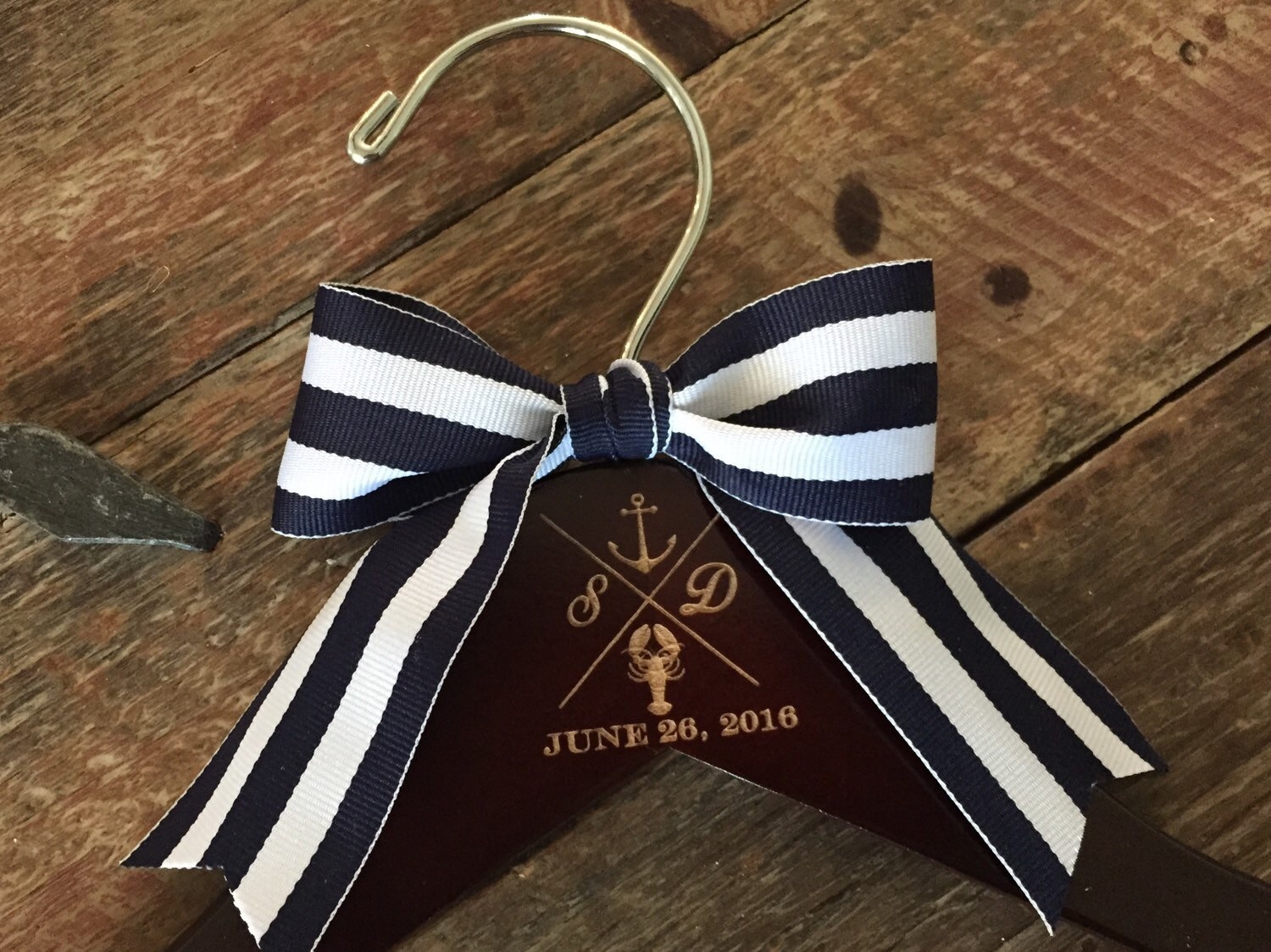 Nautical Wedding Hanger Anchor Bridal Hanger Beach Bride | Etsy