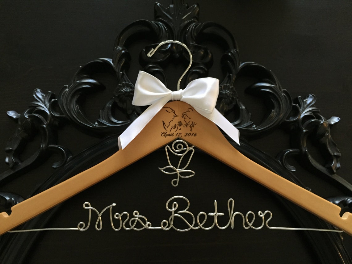 Wedding Hanger Princess Bride Hanger Personalized Hanger - Etsy