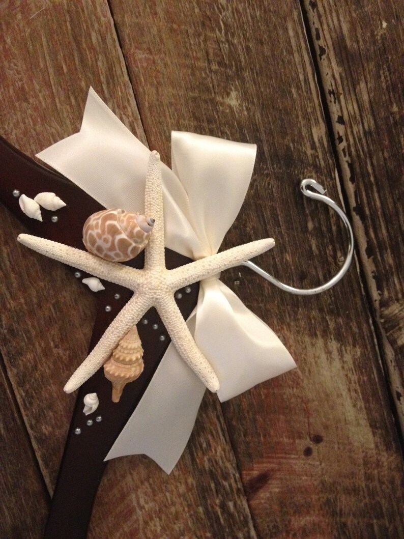 Beach Wedding Hanger Bridal Hanger Seashell Hanger Beach - Etsy
