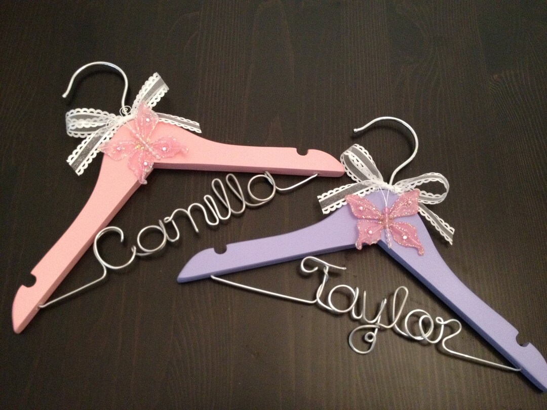 Baby Hanger / Children's Personalized Hanger - DESIGN YOUR OWN- Girl ...