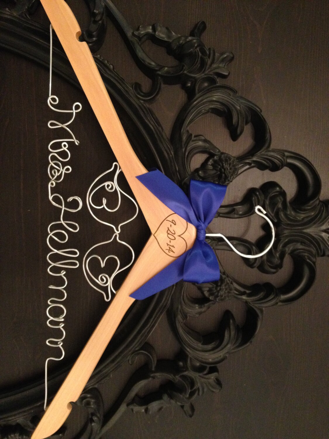 Wedding Hanger / LOVE BIRDS Wedding / Bridal Hanger / Rustic | Etsy