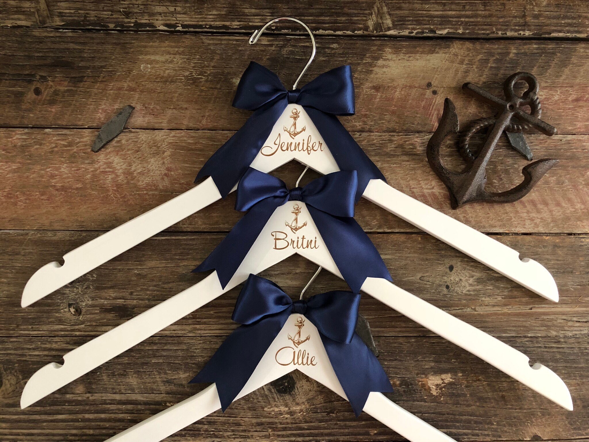 Nautical Bridesmaid Dress Hangers Nautical Bridesmaid Gift | Etsy