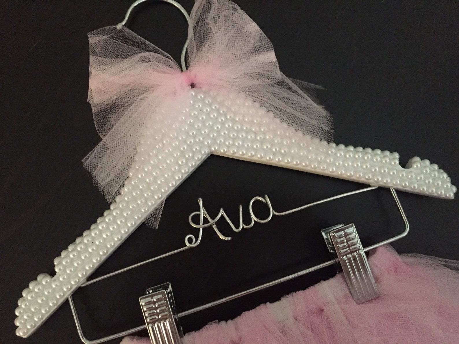 Tutu Tutu Hanger Children's Personalized Hanger BLING | Etsy