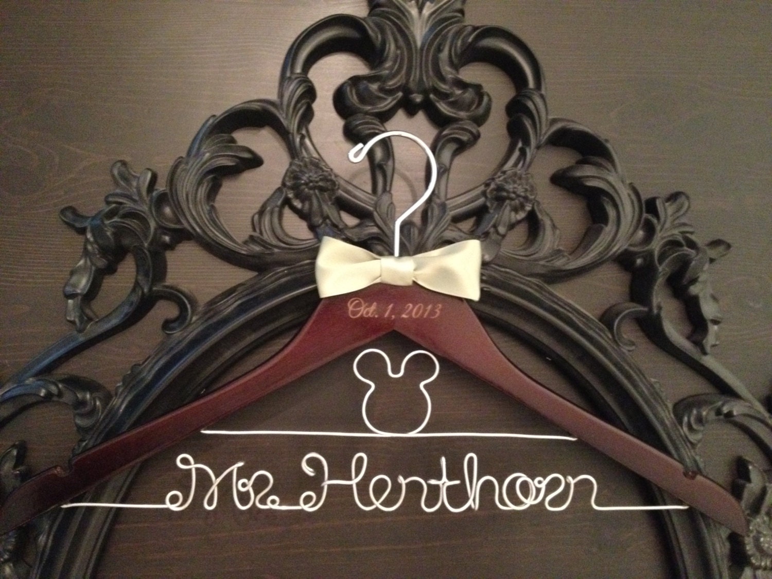 Disney Wedding Hanger / Bridal Hanger / Disney Wedding / Bride and ...