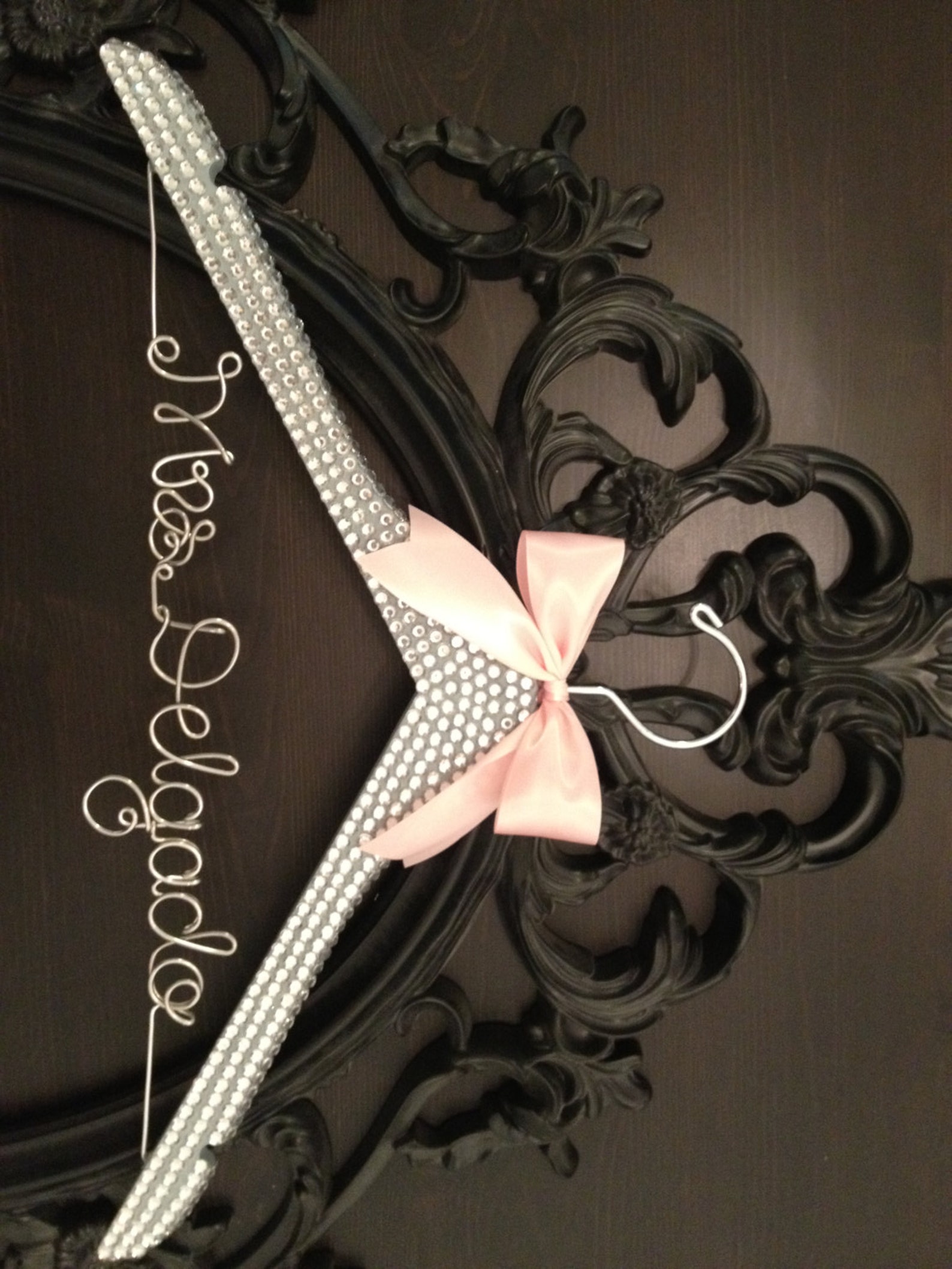 BLING Wedding Hanger Bridal Hanger Personalized Hanger - Etsy