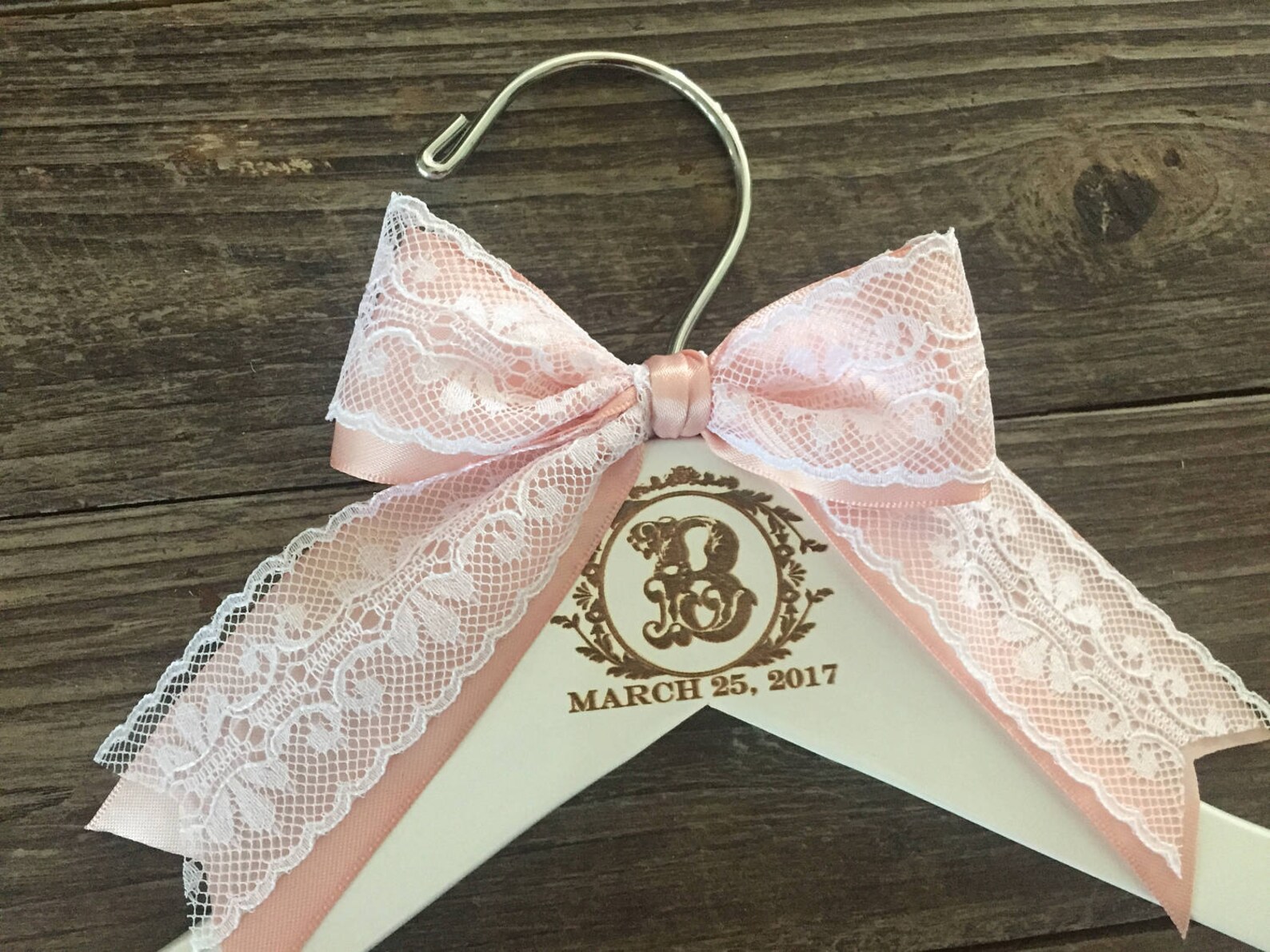 Vintage Monogram Hanger / Bridal Hanger / Engraved Bride - Etsy