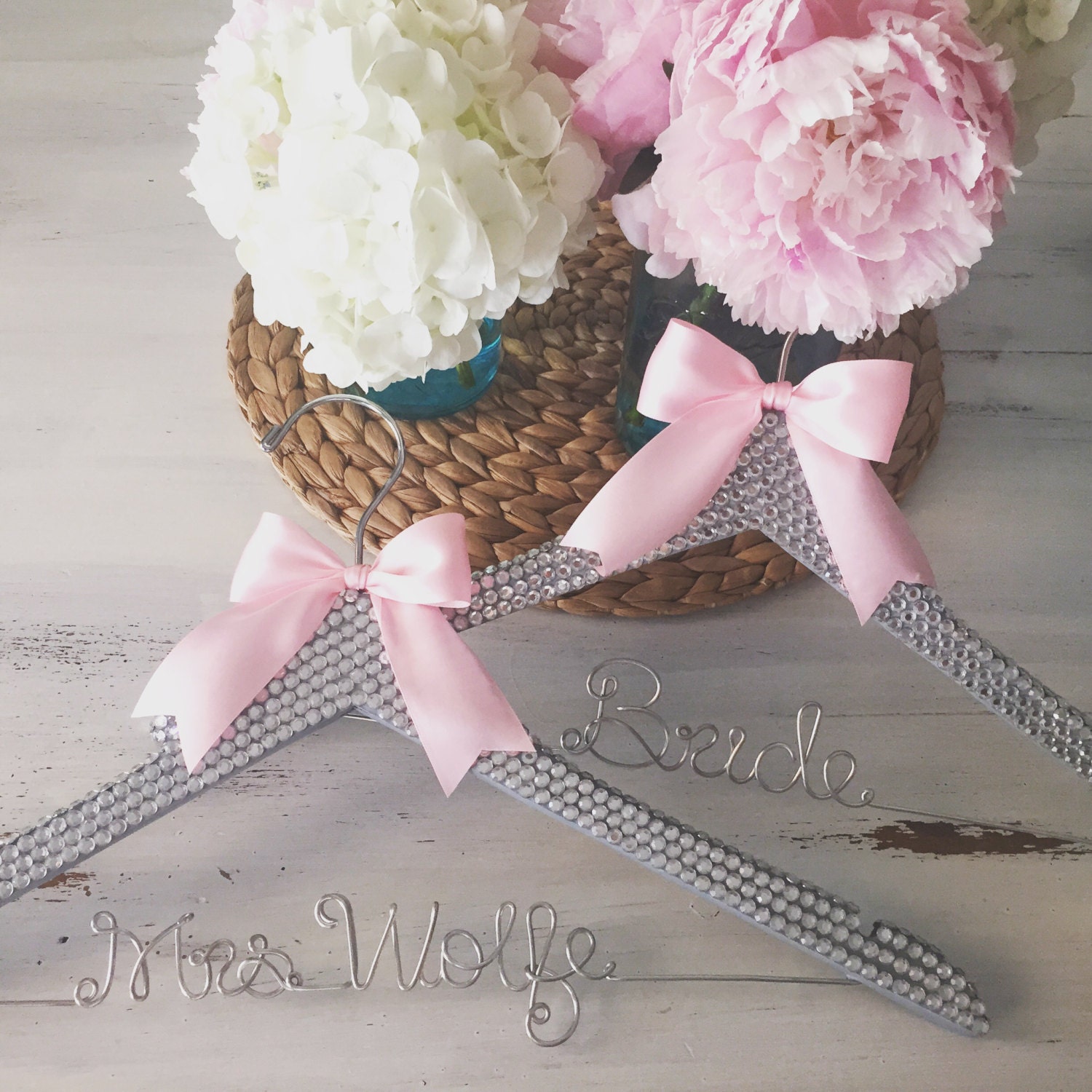 BLING Wedding Hanger Bridal Hanger Personalized Hanger | Etsy