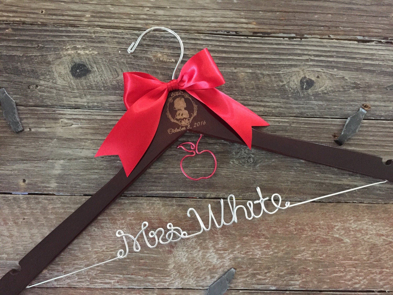 Wedding Hanger Princess Bride Hanger Personalized Hanger - Etsy