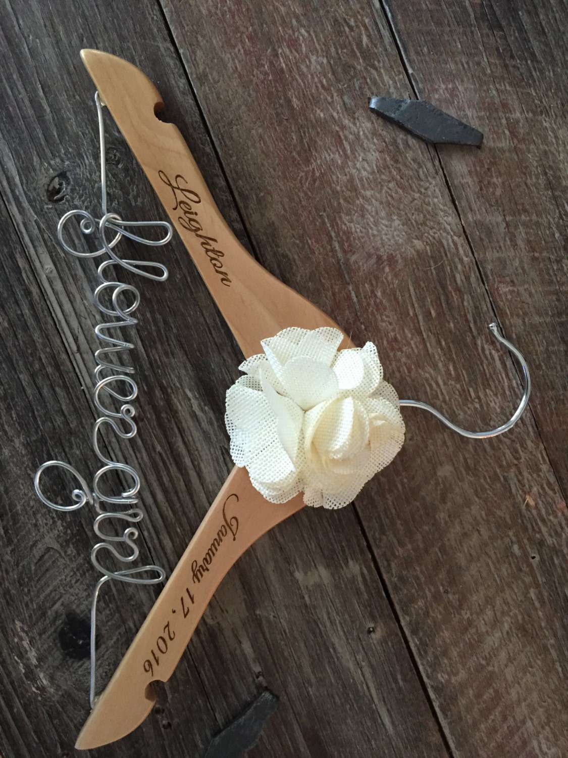 Flower Girl Hanger / Childrens Hanger / Wedding Hanger / Bridal Hanger ...