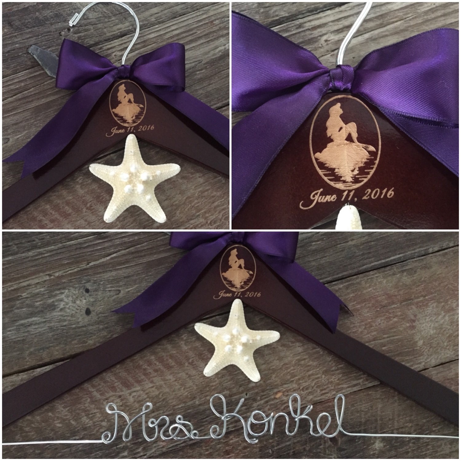 Disney Wedding Hanger, ORIGINAL CREATOR, Princess Bride Hanger, Little ...