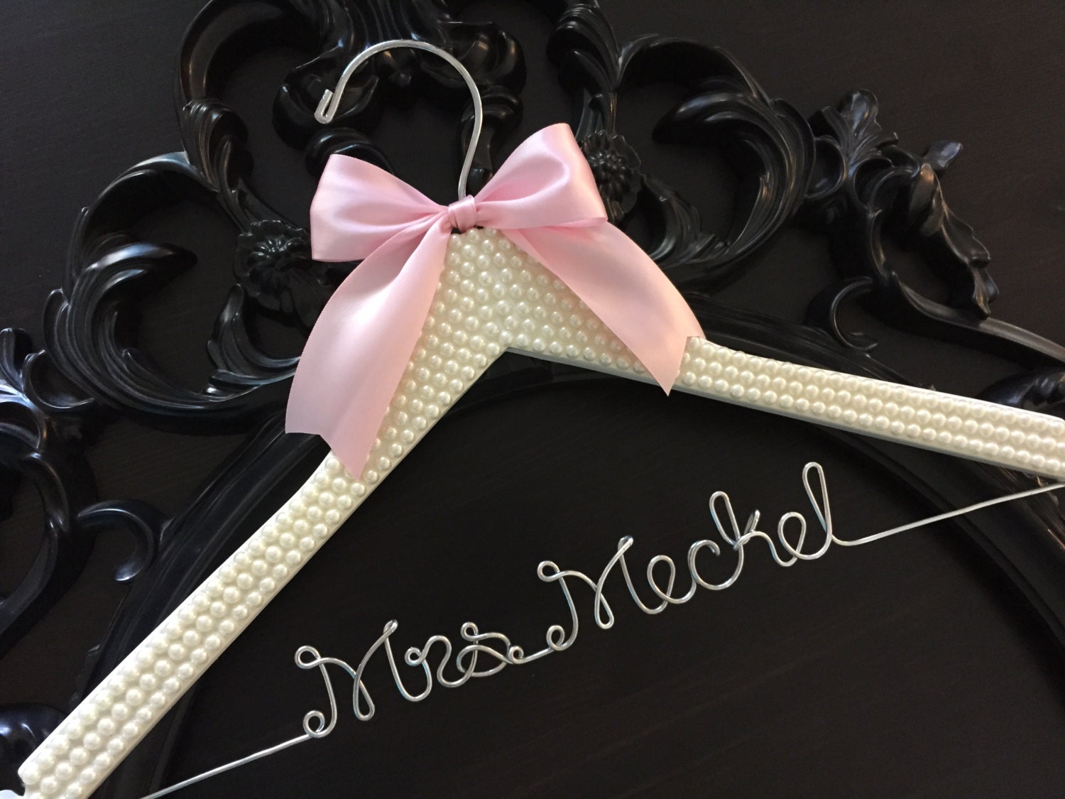 Bridal Hanger / Bride Hanger / Wedding Hanger / PEARL Covered | Etsy
