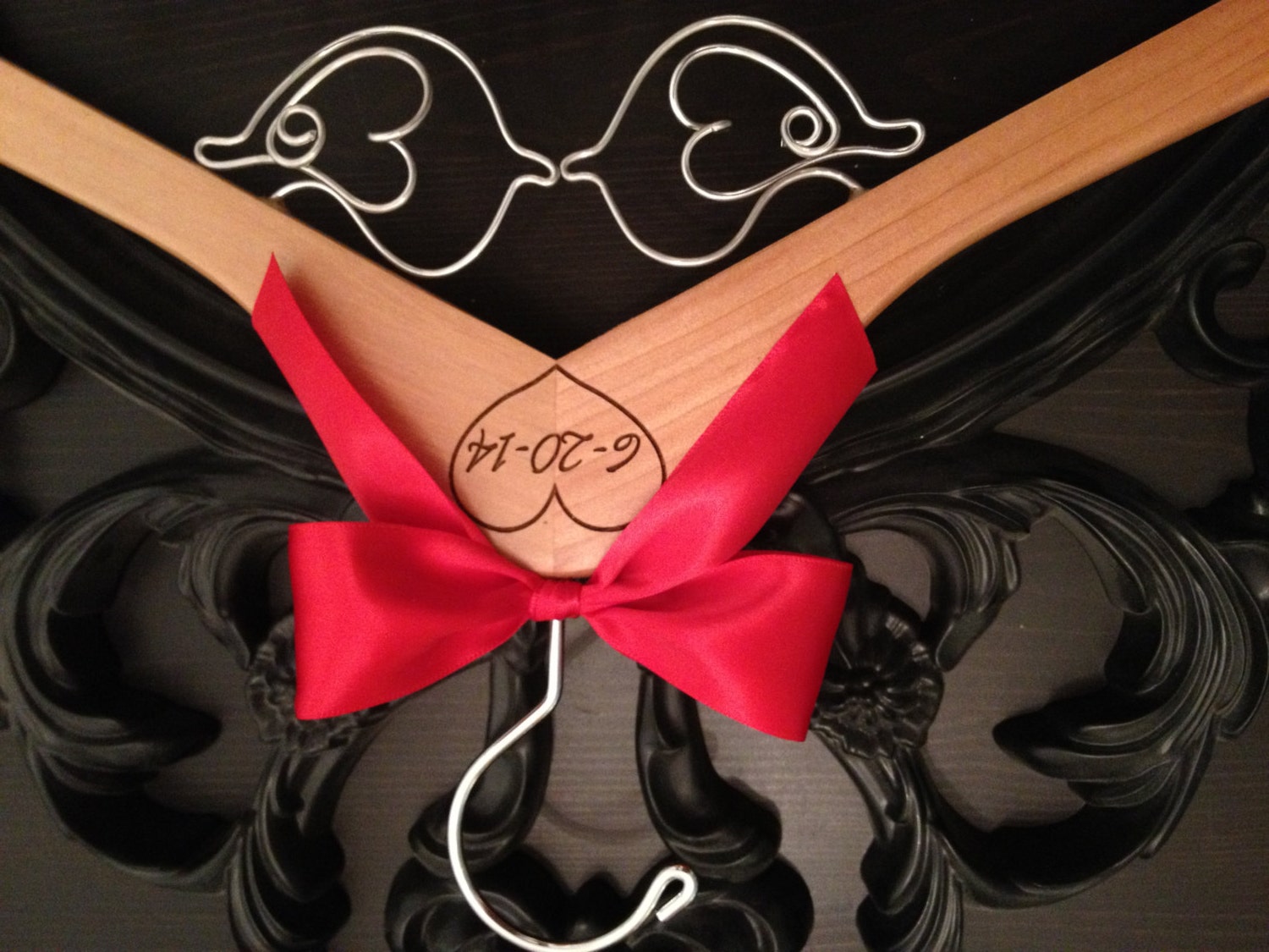 Wedding Hanger / LOVE BIRDS Bridal Hanger / Love Birds Wedding | Etsy