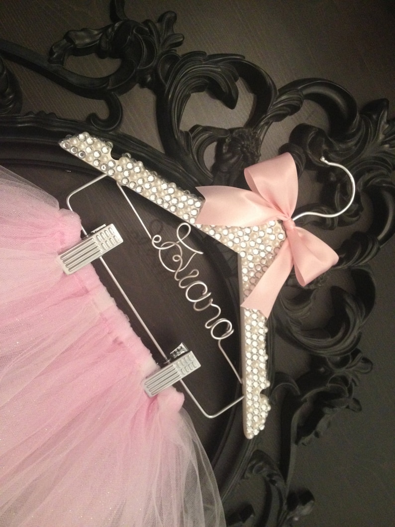 Tutu Tutu Hanger Children's Personalized Hanger BLING - Etsy