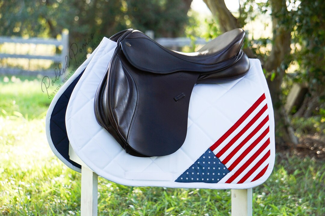 Custom Corner American Flag Saddle Pad English or Western - Etsy