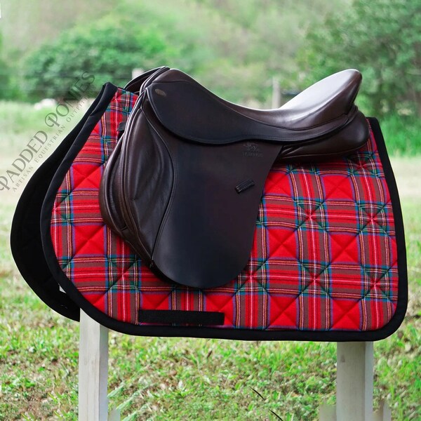 Personalized Black English Saddle Pad - Etsy