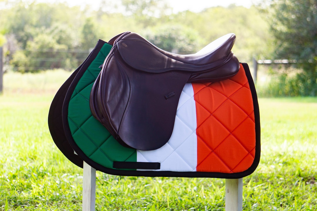Custom Saddle Pad - Ireland Irish Country Flag - English and Western - Etsy