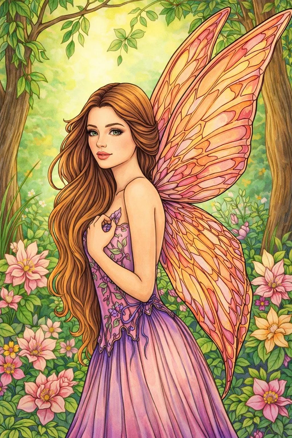 Whimsical Fairy Coloring Pages – 20 Magical A4 Illustrations (PDF) - Etsy
