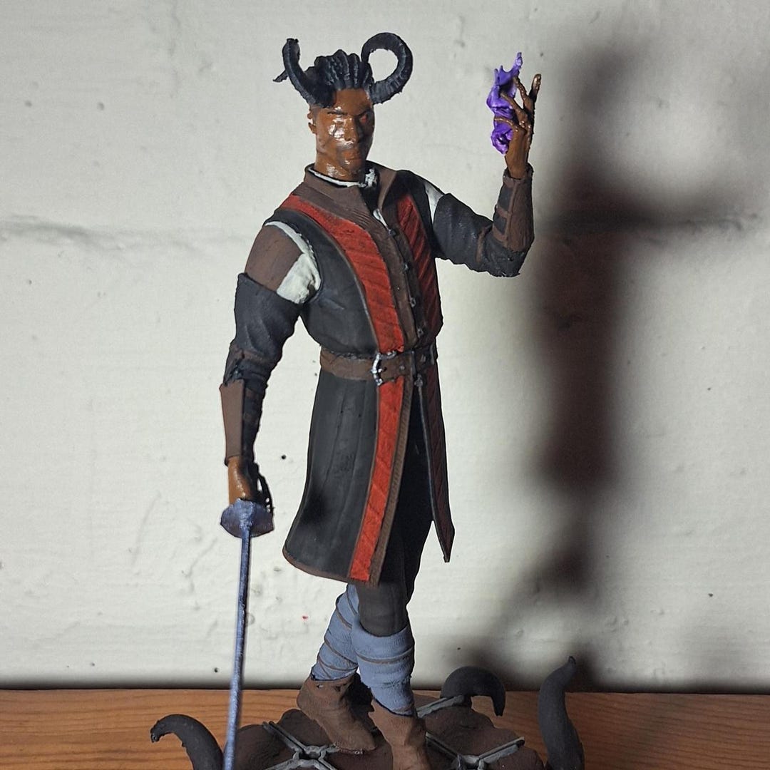 Wyll Figurine 1/12 Scale Baldur's Gate 3 Hand Painted Model - Etsy