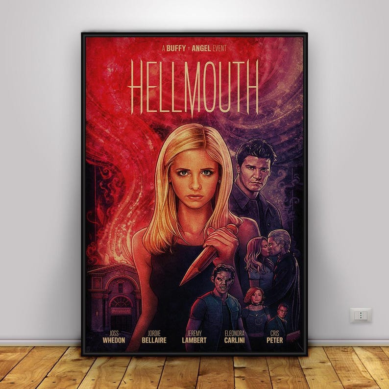 Buffy the Vampire Slayer Poster, TV Series Wall Art, 90s Supernatural ...