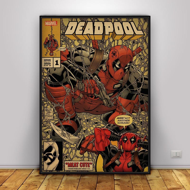 Deadpool Comic Posters - Etsy
