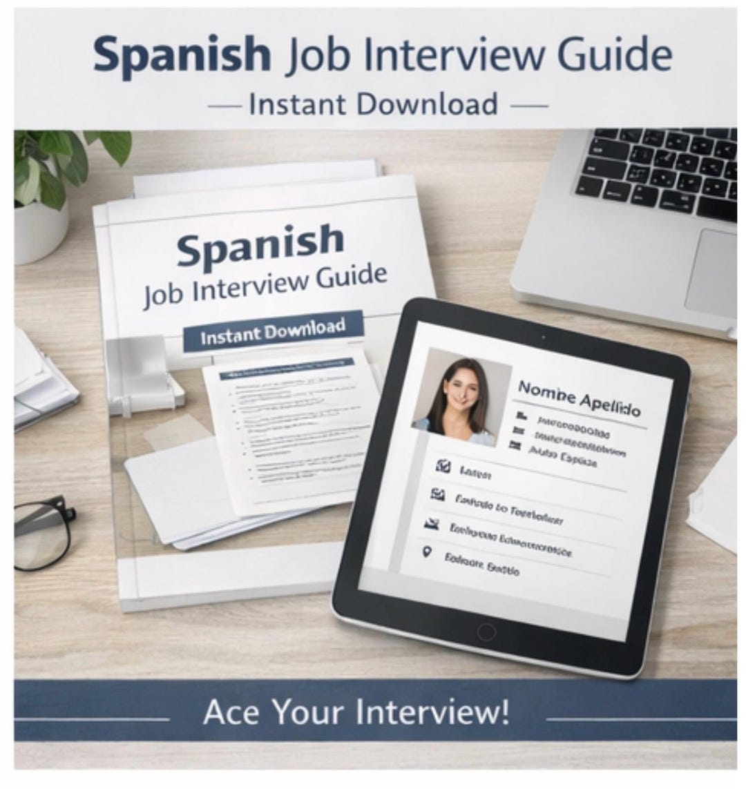 Spanish Job Interview Guide | Common Questions, Answers, Tips (PDF ...