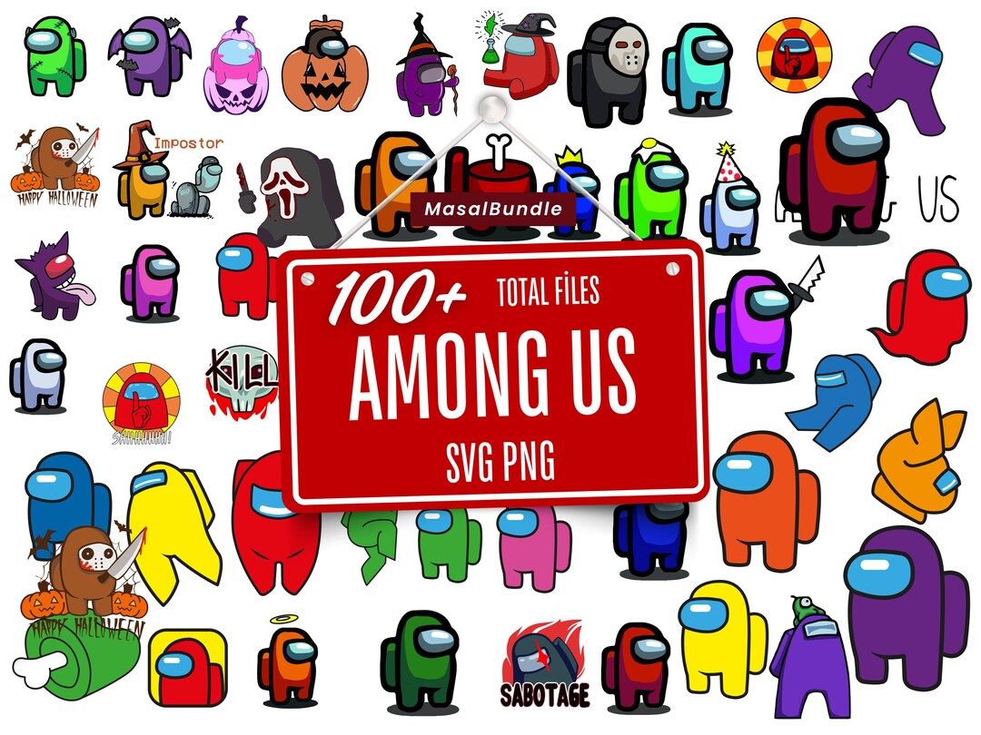 Among Us SVG PNG Clipart Bundle, Gaming Birthday (digital Download) - Etsy