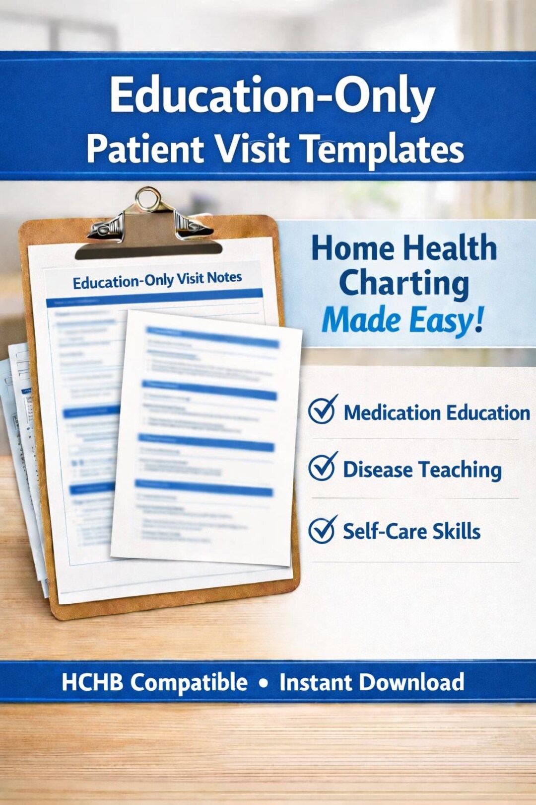 Educational Visit Narrative Template – Home Health Nurse Patient ...