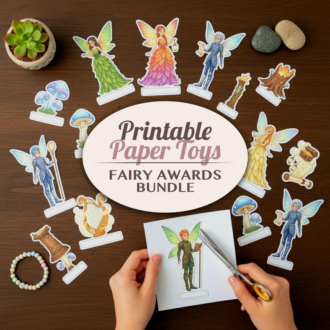 Printable Fairy Awards Cut Outs | Kids Paper Toy Craft Activity ...