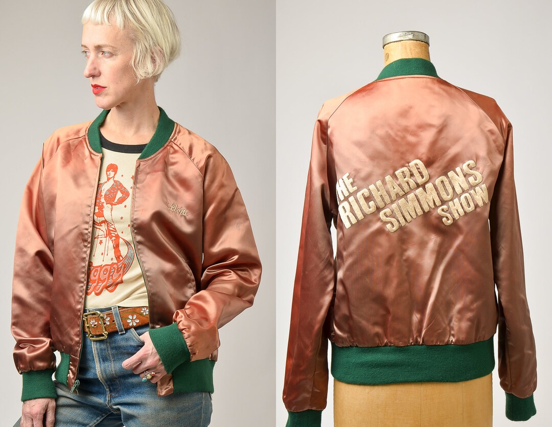 1980s Richard Simmons Show Satin Bomber Film Crew Jacket - Etsy