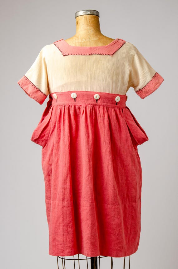 1920s Blueberry Picking Dress Bucket Pocket Girls Far… - Gem