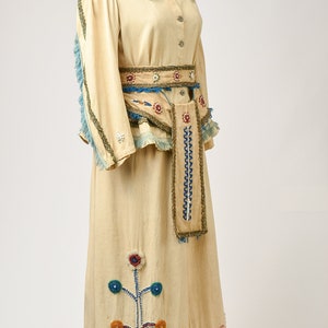 1800s Native American School Uniform Twill Cotton Hand Beaded Cree ...