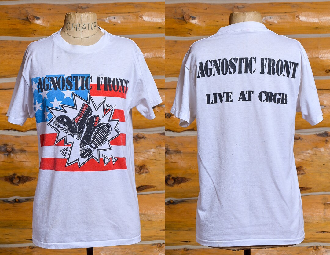 1989 Agnostic Front Live and CBGB Hardcore Punk T Shirt - Etsy